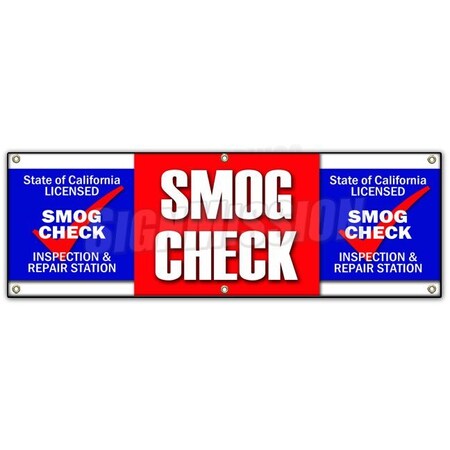 Signmission SMOG CHECK BANNER SIGN auto automotive pollution car ...