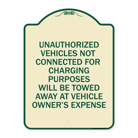 Signmission Unauthorized Vehicles Not Connected for Charging Purpose ...
