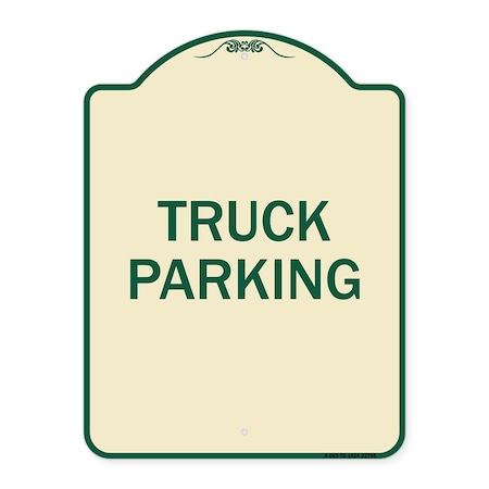 Signmission Truck Truck Parking Heavy-Gauge Aluminum Architectural Sign ...