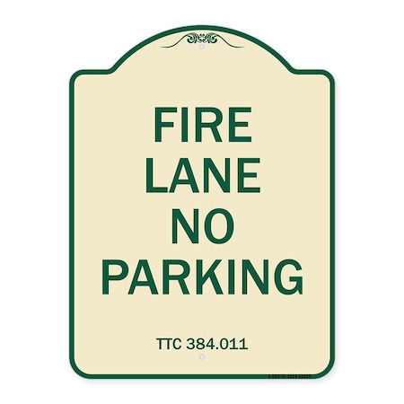 Signmission Texas Fire Lane No Parking Heavy-Gauge Aluminum ...
