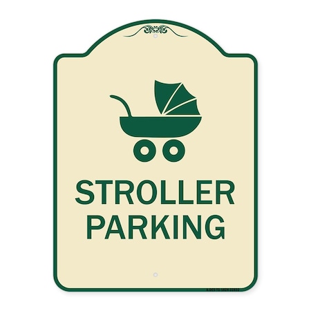 Signmission Stroller Parking With Graphic Heavy-Gauge Aluminum ...