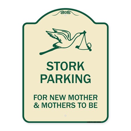Signmission Stork Parking for New Mothers and Mothers to Heavy-Gauge ...