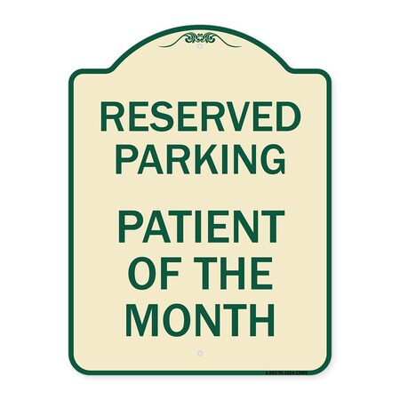 Signmission Reserved Parking Patient of Month Heavy-Gauge Aluminum ...