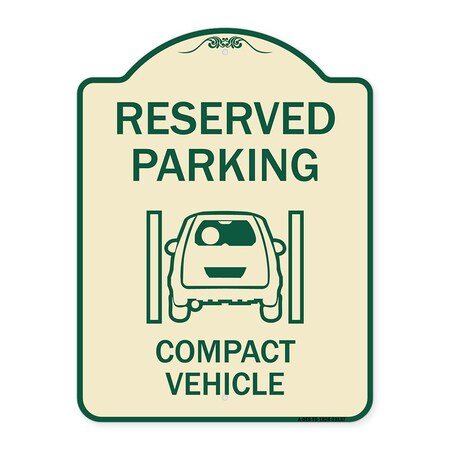 Signmission Reserved Parking Compact Vehicle Heavy-Gauge Aluminum ...