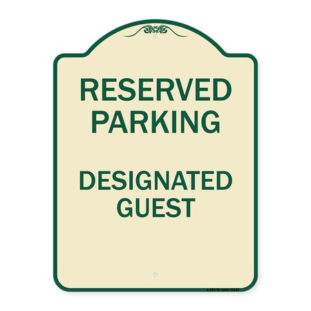 Signmission Reserved Parking Designated Guest Heavy-Gauge Aluminum ...
