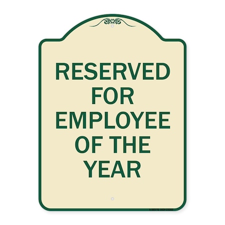 Signmission Reserved for Employee of the Year Heavy-Gauge Aluminum ...