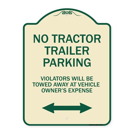 Signmission Parking Restriction No Tractor Trailer Parking Violators ...