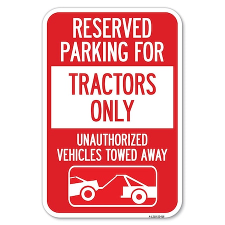 Signmission Parking Lot Sign Reserved Parking for Tr Heavy-Gauge ...