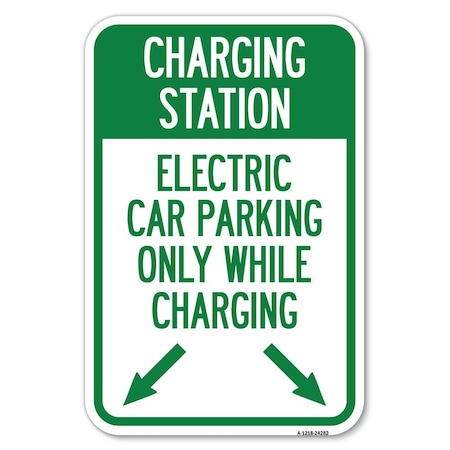 Signmission Charging Station Electric Car Parking O Heavy-Gauge ...