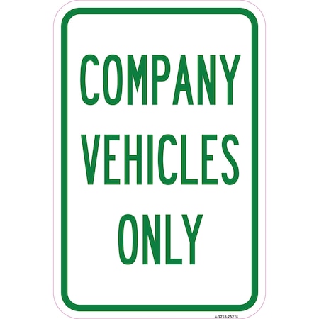 Signmission Company Vehicles Only, Heavy-Gauge Aluminum Rust Proof ...