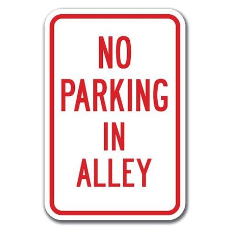 Signmission No Parking In Alley Sign 12inx18in Heavy Gauge Aluminum ...