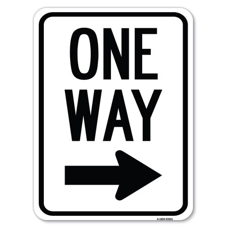 Signmission One Way Sign Right Arrow Heavy-Gauge Aluminum Rust Proof ...