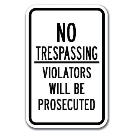 Signmission Safety Sign, 12 in Height, Aluminum, No Tres - No Tres V ...