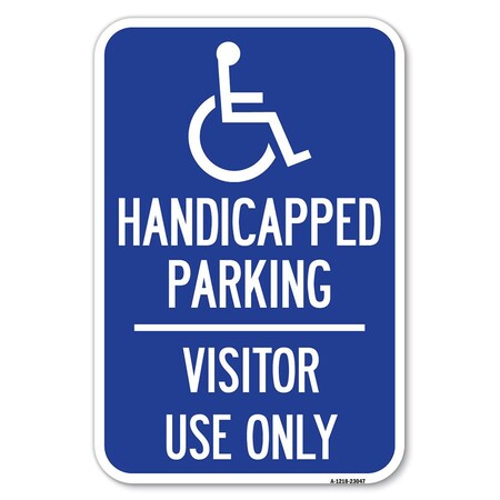 Signmission Reserved Parking Sign Handicapped Parkin Heavy-Gauge ...