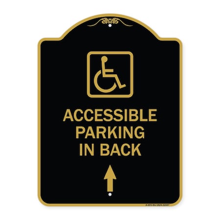 Signmission W/ NY Approved Isa Accessible Parking on Up Arrow W ...