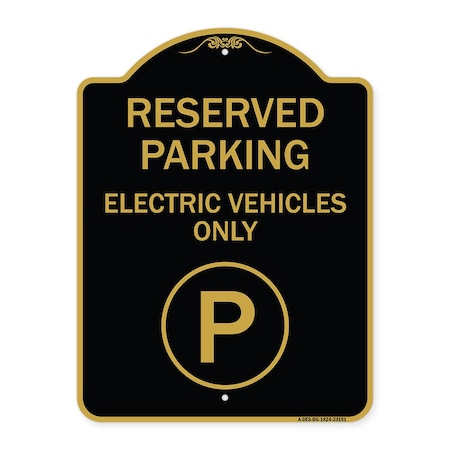 Signmission Reserved Parking Electric Vehicles With ParkingHeavy-Gauge ...