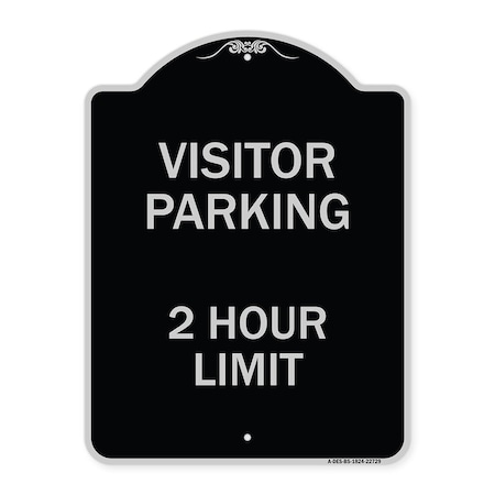 Signmission Visitor Parking Visitor Parking 2 Hour Limit Heavy-Gauge ...