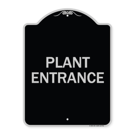 Signmission Traffic Entrance Plant Entrance Heavy-Gauge Aluminum ...