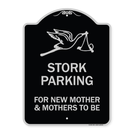 Signmission Stork Parking for New Mothers and Mothers to Heavy-Gauge ...