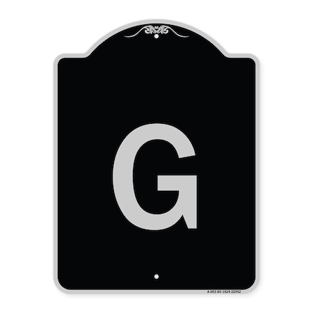 Signmission Sign with Letter G Heavy-Gauge Aluminum Architectural Sign ...