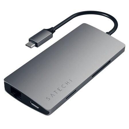 Satechi Type C To Multi Port Adapter 4k Ethernet V2, Space Gray ST ...