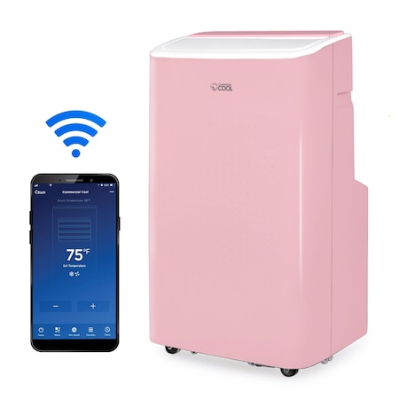 Commercial Cool 9,000 BTU Portable Air Conditioner with Remote and WiFi ...