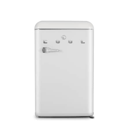 Commercial Cool 4.4 Cu. Ft. Refrigerator, Retro Fridge With Chrome ...