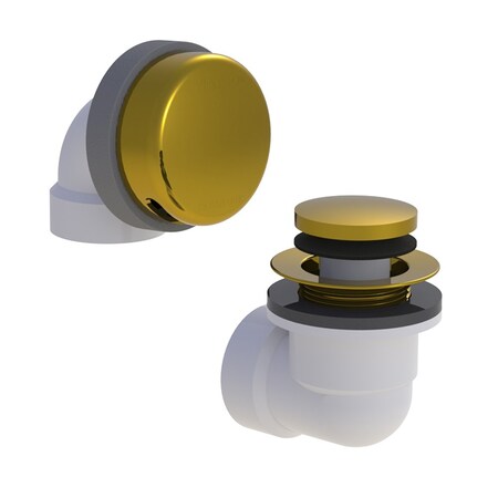 Watco Bath Waste Half Kit, Foot Actuated, PVC, Includes Drain Test Plug ...