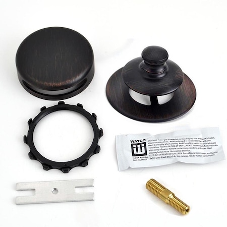 Watco Univ. NuFit Push Pull Tub Stopper, Innovator Overflow, Silicone ...