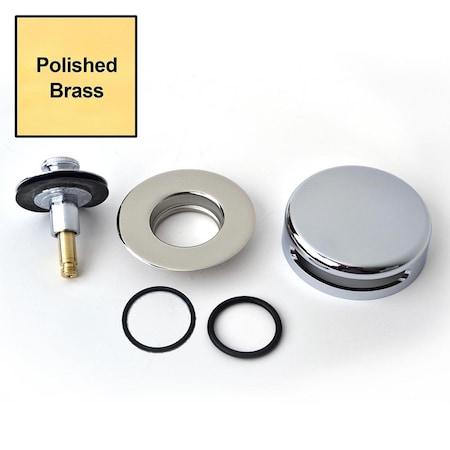 Watco QuickTrim Lift-Turn Bath Stopper w-Innovator Overflow and 2 O ...