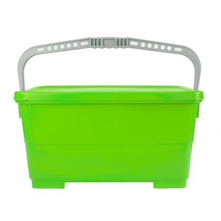 Pulex Bucket, 12 in H, Lime Green SECC70015-IPC-G | Zoro
