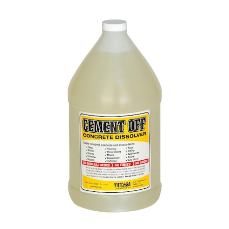 Titan Laboratories Titan Cement Off Solvent Gallon 62004 | Zoro