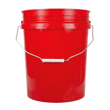World Enterprises Bucket, 14.5 in H, Red 5RED | Zoro