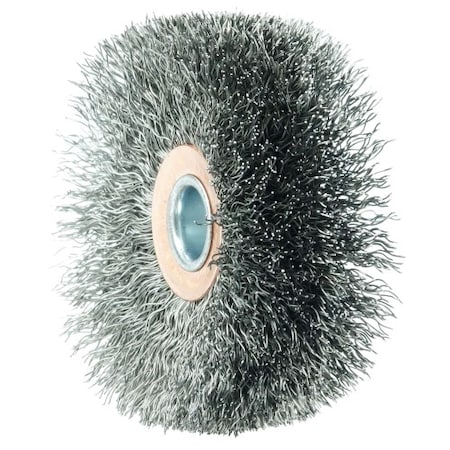 Weiler 3" Wire Wheel, .008" Steel Fill, 1/4" Stem 17621 | Zoro