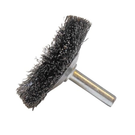 Weiler 2" Wire Wheel, .014" Steel Fill, 1/4" Stem 17907 | Zoro