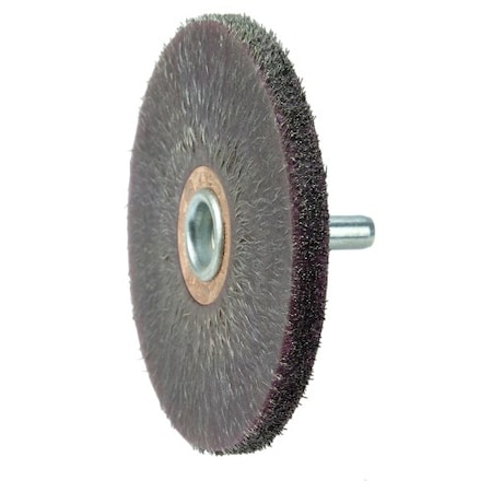 Weiler 3" Polyflex Encapsulated Wire Wheel, .008" Steel Fill, 1/4" Stem ...