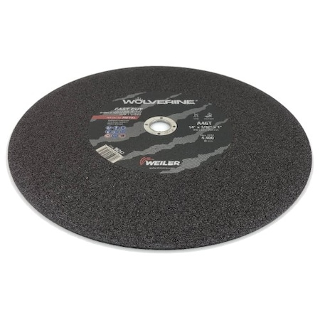 Weiler 14 in Dia, 3/32 in Thick, Aluminum Oxide, 36 Grit 56247 | Zoro