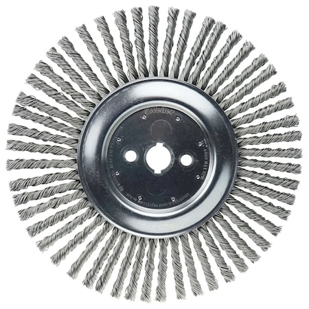 Weiler 12" Cable Twist Knot Wire Wheel, .035" Steel Fill, 1" Arbor Hole ...