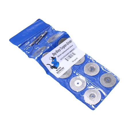 Blue Demon Stay-Sharp ECO Tungsten Grinder, 30mm replacement discs 10 ...