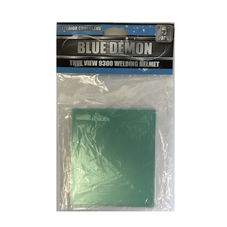 Blue Demon TRUE VIEW 9300 WELDING HOOD, EXTERIOR COVER LENS, 5 PACK ...
