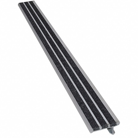 Supergrit 1 7/8" Stair Nosing 3'0" Black Surehold Anchors 121BF-BLA3 | Zoro