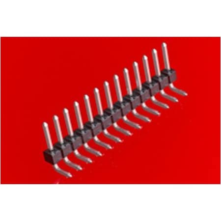 Molex Board Connector, 20 Contact(S), 1 Row(S), Male, Right Angle, 0.1 ...