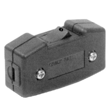 Gc Electronics Switch In-Line Cord On-Off SPST 10A 125V Black 35-1851 ...