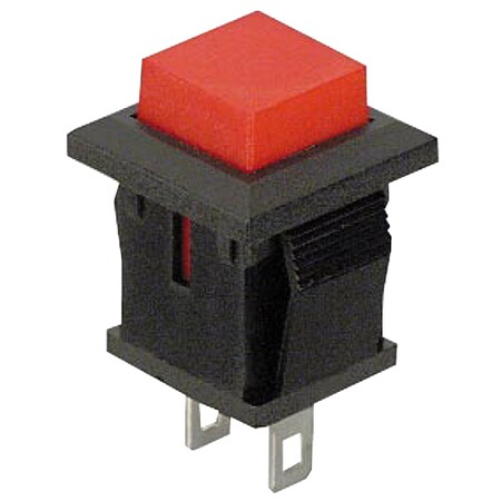 Gc Electronics Switch Push Button Off (On) Spst Square Button 1A 35-415 ...