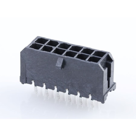Molex Rectangular Power Connector, 12 Contact(S), Male, Solder Terminal ...
