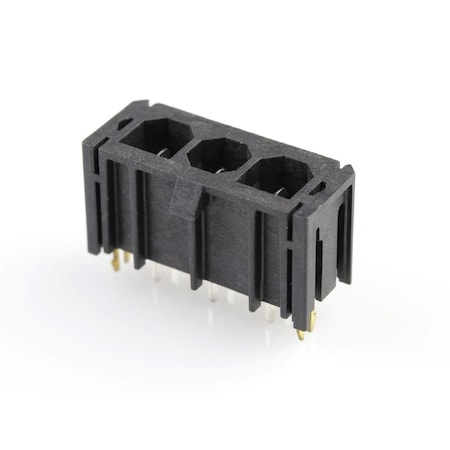 Molex Rectangular Power Connector, 3 Contact(S), Male, Solder Terminal ...
