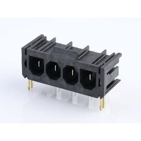 Molex Rectangular Power Connector, 4 Contact(S), Male, Solder Terminal ...