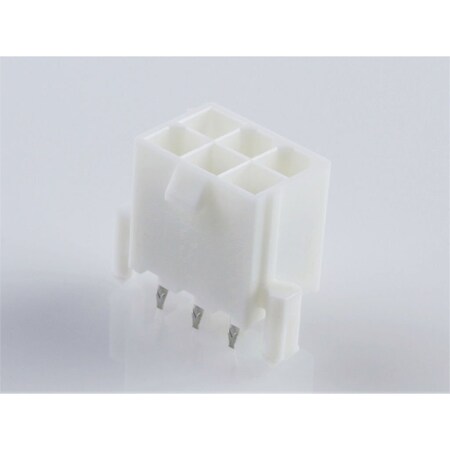 Molex Rectangular Power Connector, 6 Contact(S), Male, Solder Terminal ...