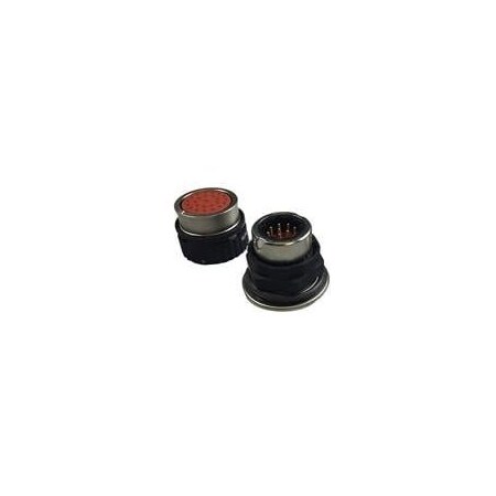 Pcd Standard Circular Connector 8P Sz22 Recp Inline Black Metalized ...