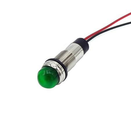 Dialight Led Panel Mount Indicators 1/2 Dome Green 120V W/Leads 656 ...